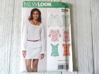 New Look - 6892 Sewing Pattern Women Blouses 6 Styles Sizes 6-16 *New ...