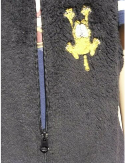 Oldnavy Boy's Black Fleece Vest Kids Zipper Large 10-12 with Garfield ...