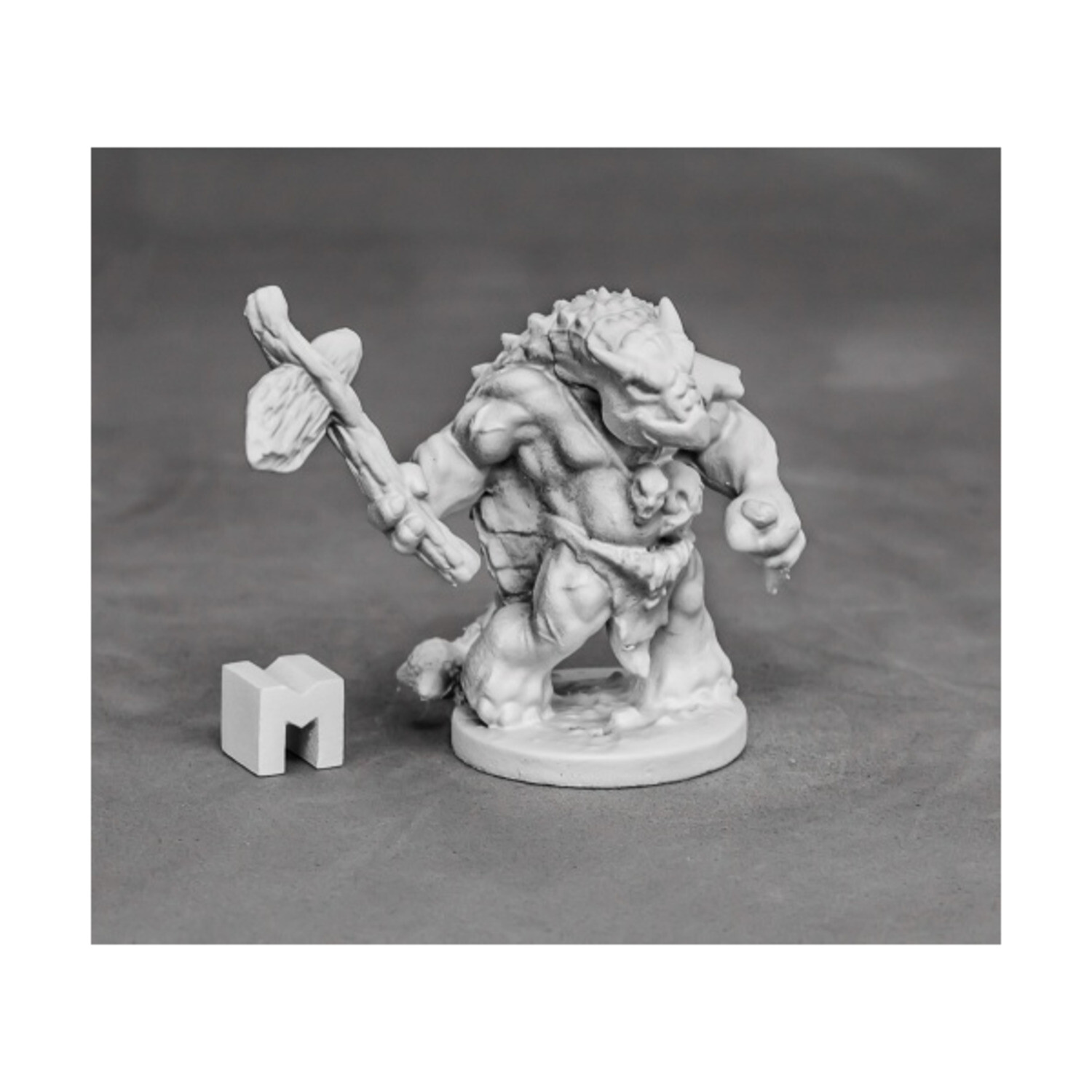 Reaper Dark Heaven Metal 28mm Armorback Barbarian (Ankylosaurus) Pack ...