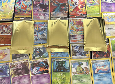 Pokémon GOLD PACK -10 cards 8 holos-1 ultra rare- 1 vintage card in ...
