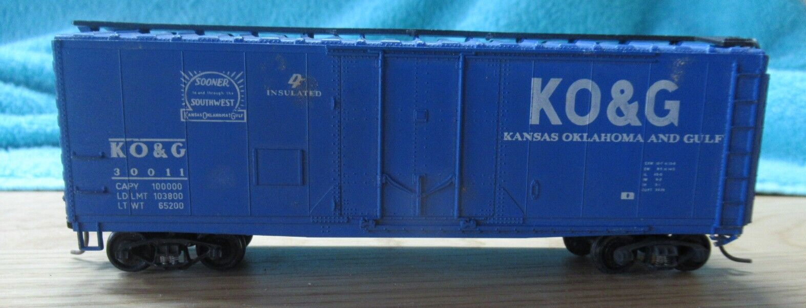 HO Scale Kansas Oklahoma & Gulf KO&G Boxcar #30011 (24) | eBay