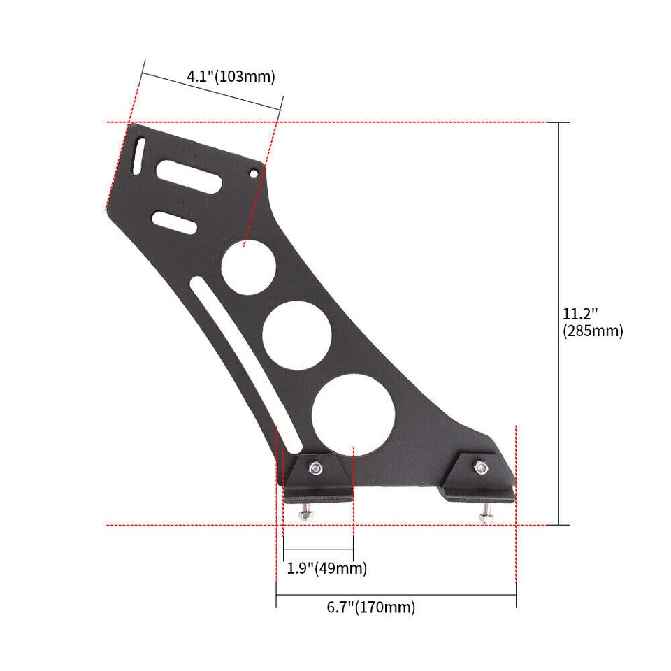 10" Spoiler Legs Mount Brackets Universal Car Rear Wing Trunk Racing ...