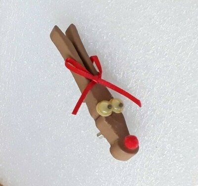 Clothespin Lapel Hat Pin - Rudolph The Red Nose Reindeer | eBay