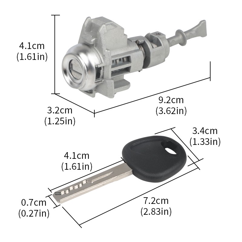 Front Left Driver Door Lock Cylinder w/Key Set 81970-1WA00 For Kia 2012 ...