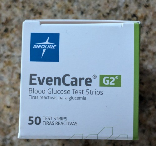 EvenCare G2 Medline Blood Glucose Test Strip 50 Ct for sale online | eBay