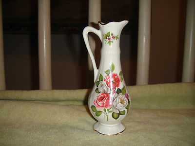 Vintage James Kent Old Foley Harmony Rose Pitcher Vase Floral Design | eBay
