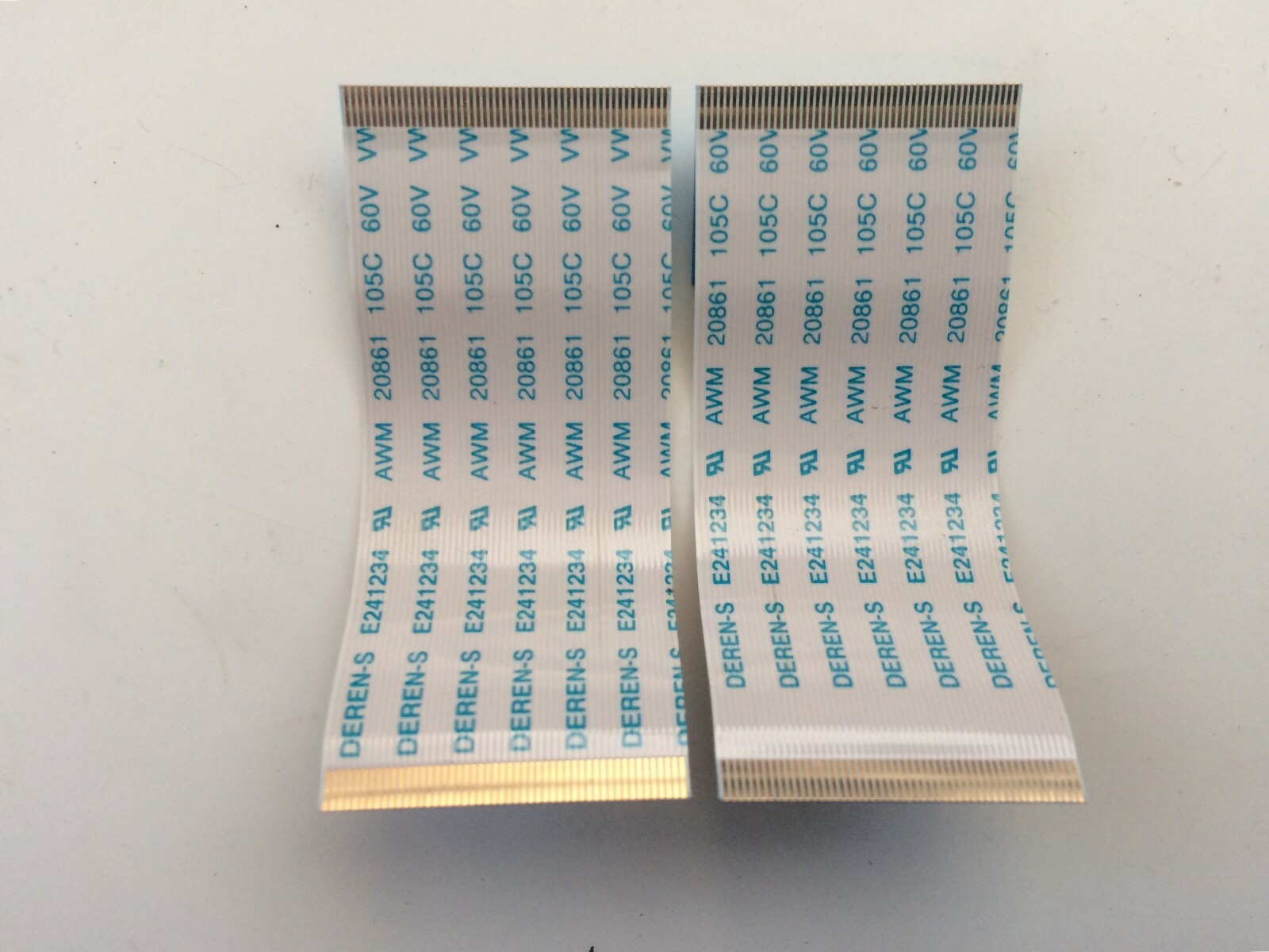 50-pin LVDS Flex Ribbon Cable Pair / Hitachi 42HXT12U LED TV / Genuine ...