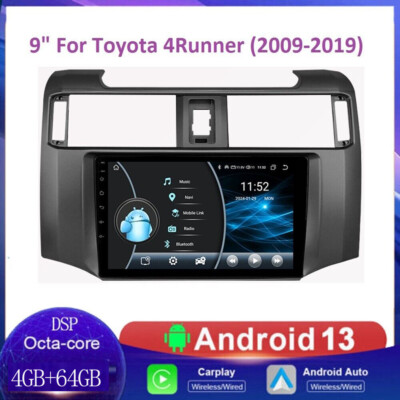 For 2009-2019 Toyota 4Runner Apple Carplay Radio Android 13 GPS NAV ...