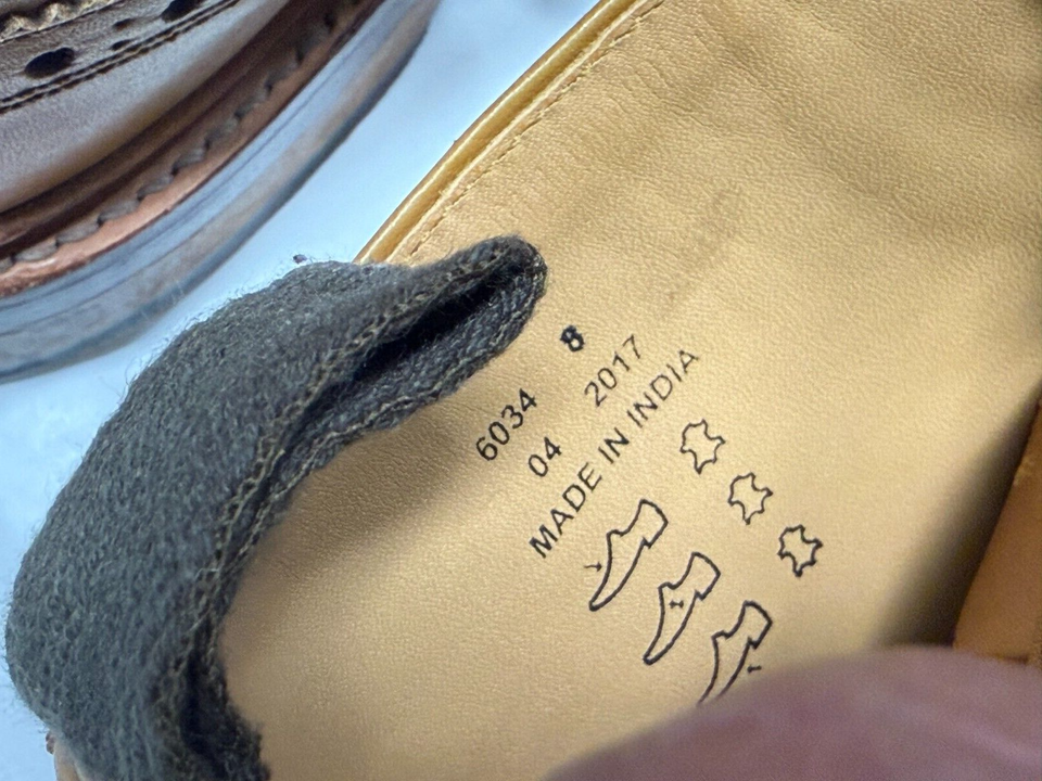 RJR Rocha John Rocha BOOTS UK SIZE 8 Brown Tan Brogue EXCELLENT ...