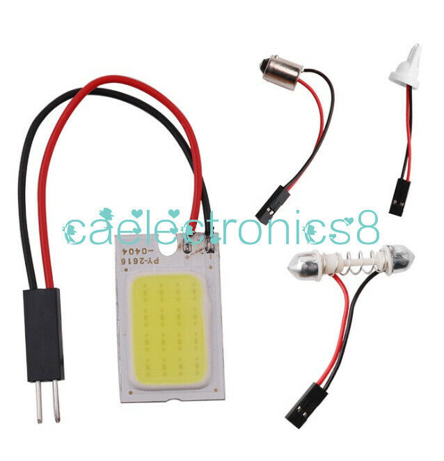 2PCS White 12V T10 36COB LED Super Dome Map Light Bulbs Car Interior ...
