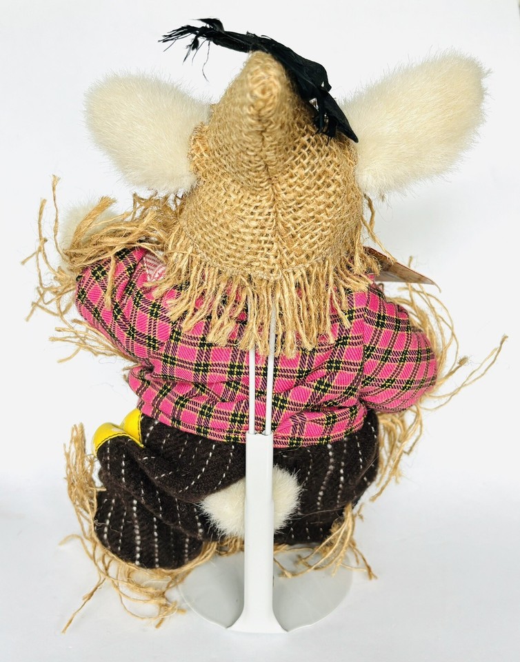 Muffy Vanderbear Tricky Treat Trio - HARECROW Nabco 1994 Fall decor plush bunny | eBay