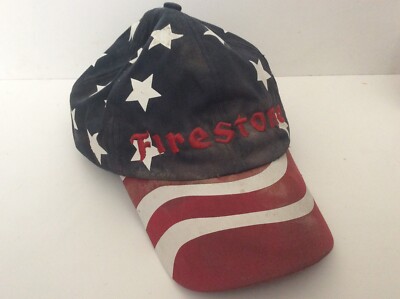 Firestone Tires Hat Baseball Cap USA American Flag Design H003 | eBay