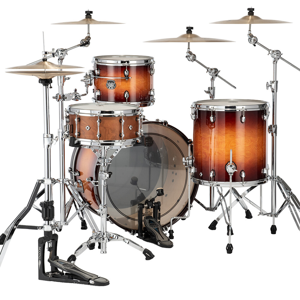 Mapex Saturn Evolution Hybrid Exotic Sunburst Lacquer Drums Kit 24x14 ...