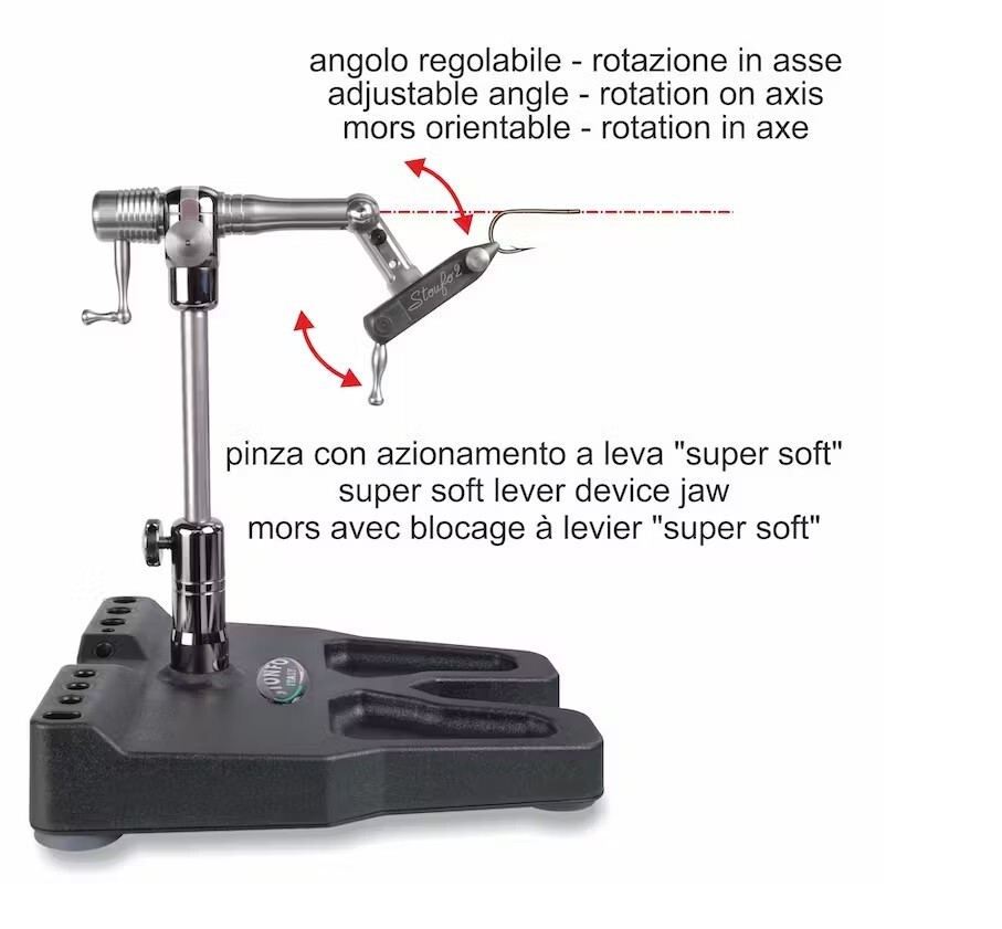 Stonfo Fly Tying Vice MORSETTO ELITE 653 for Flies & Streamers Full ...