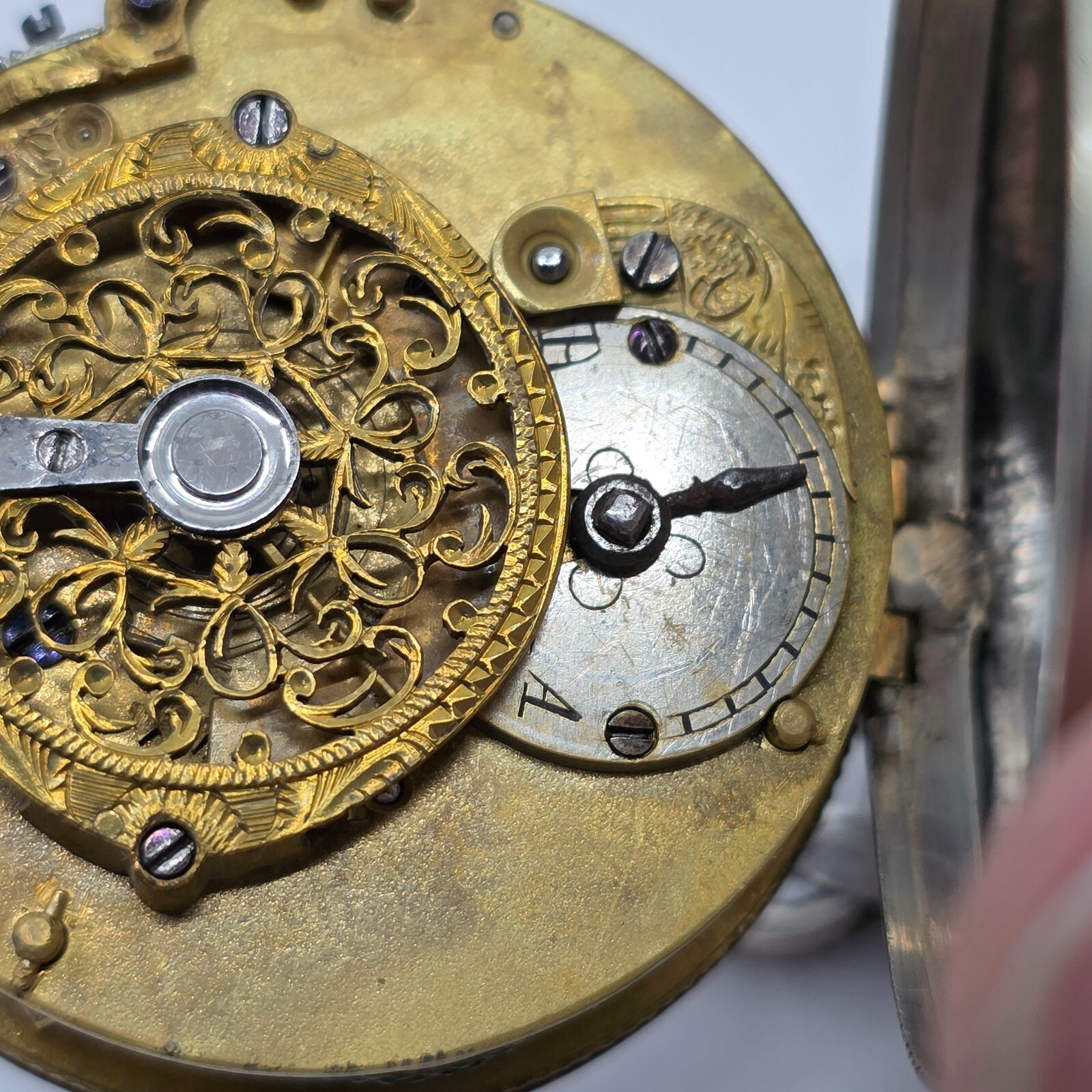 16th Century Key Wind Chain Drive Fusee Silver Pocket Watch CLEAN ...