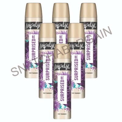 6 x IMPULSE BODY FRAGRANCE 75ml SPRAY BE SUPRISED | eBay UK