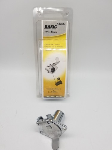Hopkins Towing 48305 4-Pole Round Vehicle End Connector 79976483056| eBay