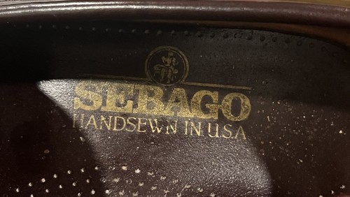 Sebago Classic Dan Loafers Size 12 D Shoe Penny Burgundy Leather Casual ...