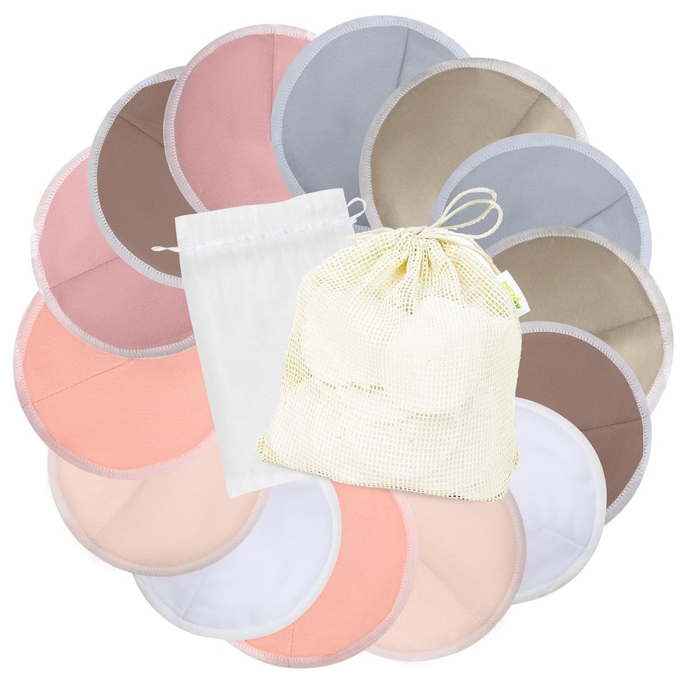 Ultra Absorbent Breastfeeding Pads - 14 Pack with Storage Solutions for ...