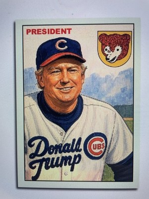 Donald Trump Topps Custom ACEO Card 1954 Topps Cubs | eBay