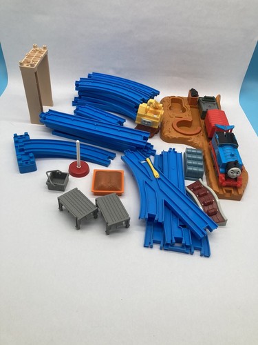 Lot of 37 Thomas The Train Gullane Trackmaster Blue Train Track Pieces ...