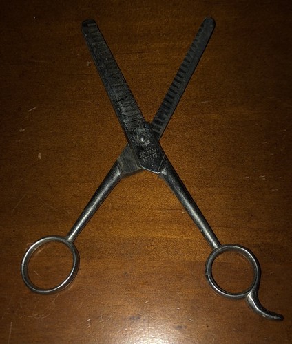 Vintage Hot Drop Forged Steel Italy Thinning Shears Scissors Working ...