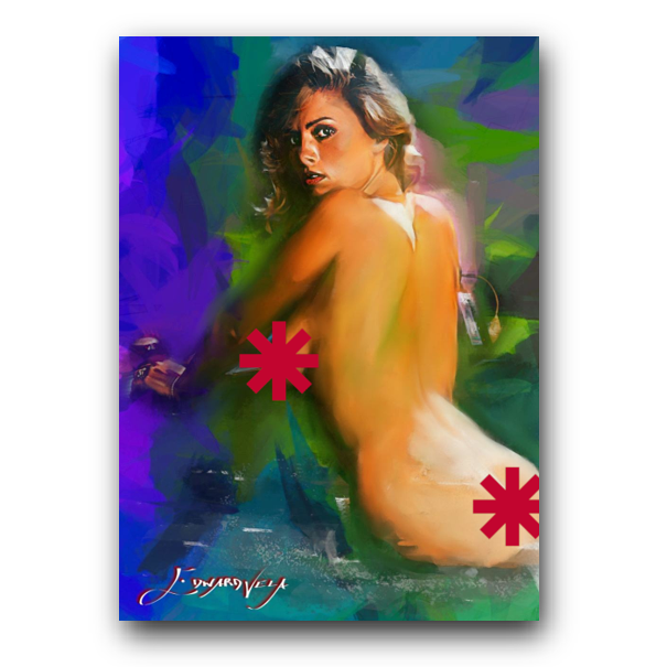 Gig Gangel #20 Art Card Limited 41/50 Edward Vela Signed (Censored) | eBay
