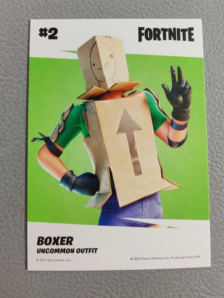 Boxer #2 Uncommon Outfit | NM/M | 2021 Fortnite Series 3 Panini | eBay