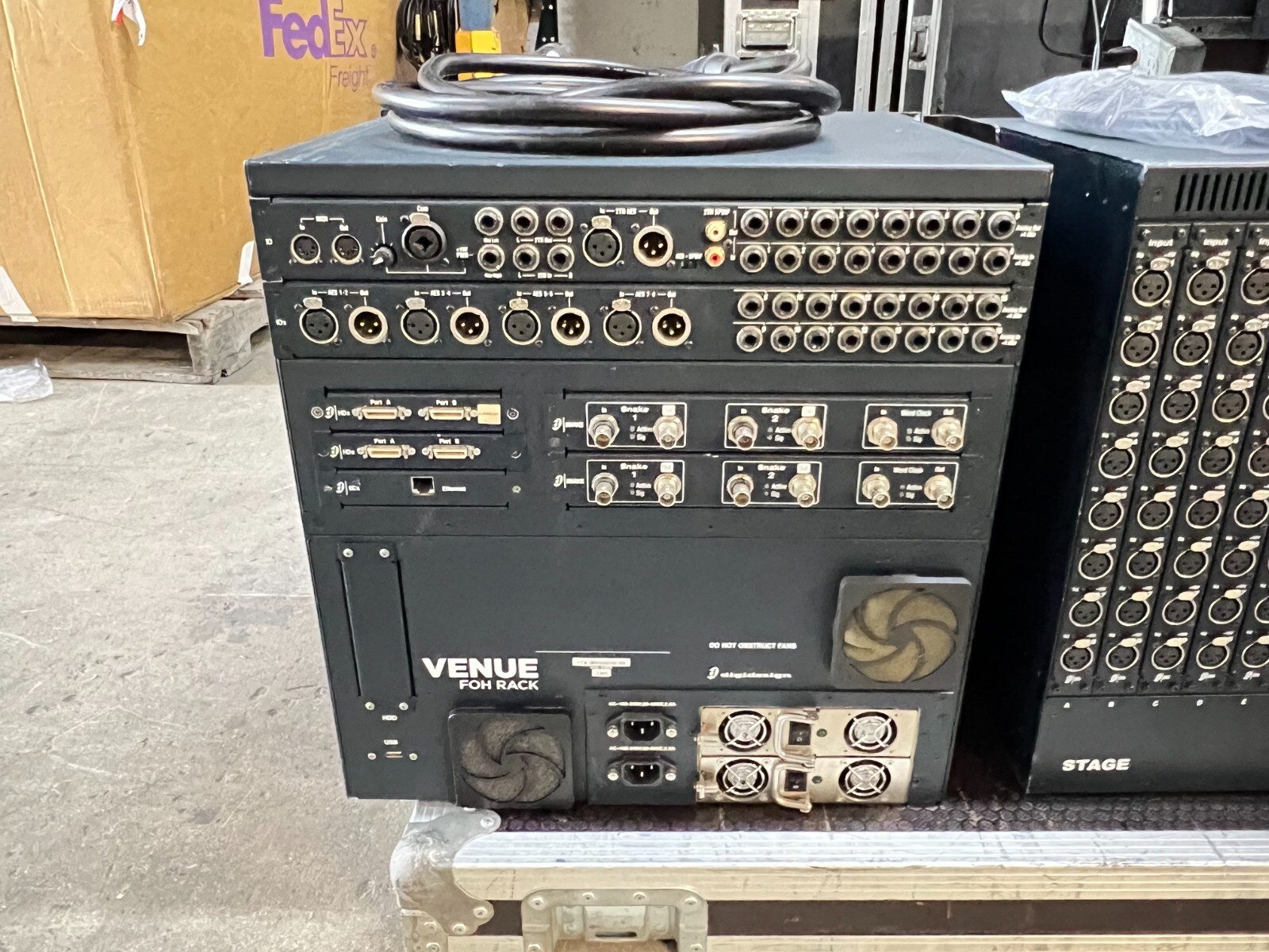 Avid Profile Console 48x24 Input Rack,FOH Rack ,330Ft BNC Cable #17576 ...