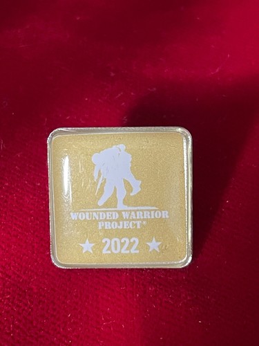 Wounded Warrior Project 2022 Epoxy Lapel Pin Yellow-Green Background .9 ...