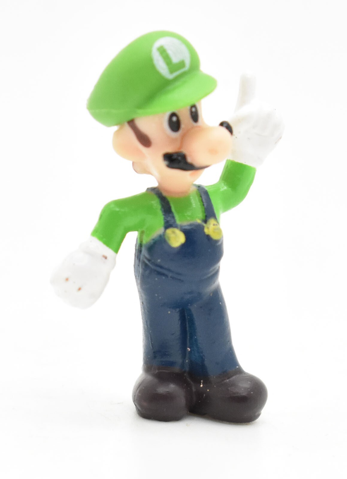 Super Mario Bros. Luigi Pointing Loose 1.5" Mini PVC Figure Nintendo | eBay