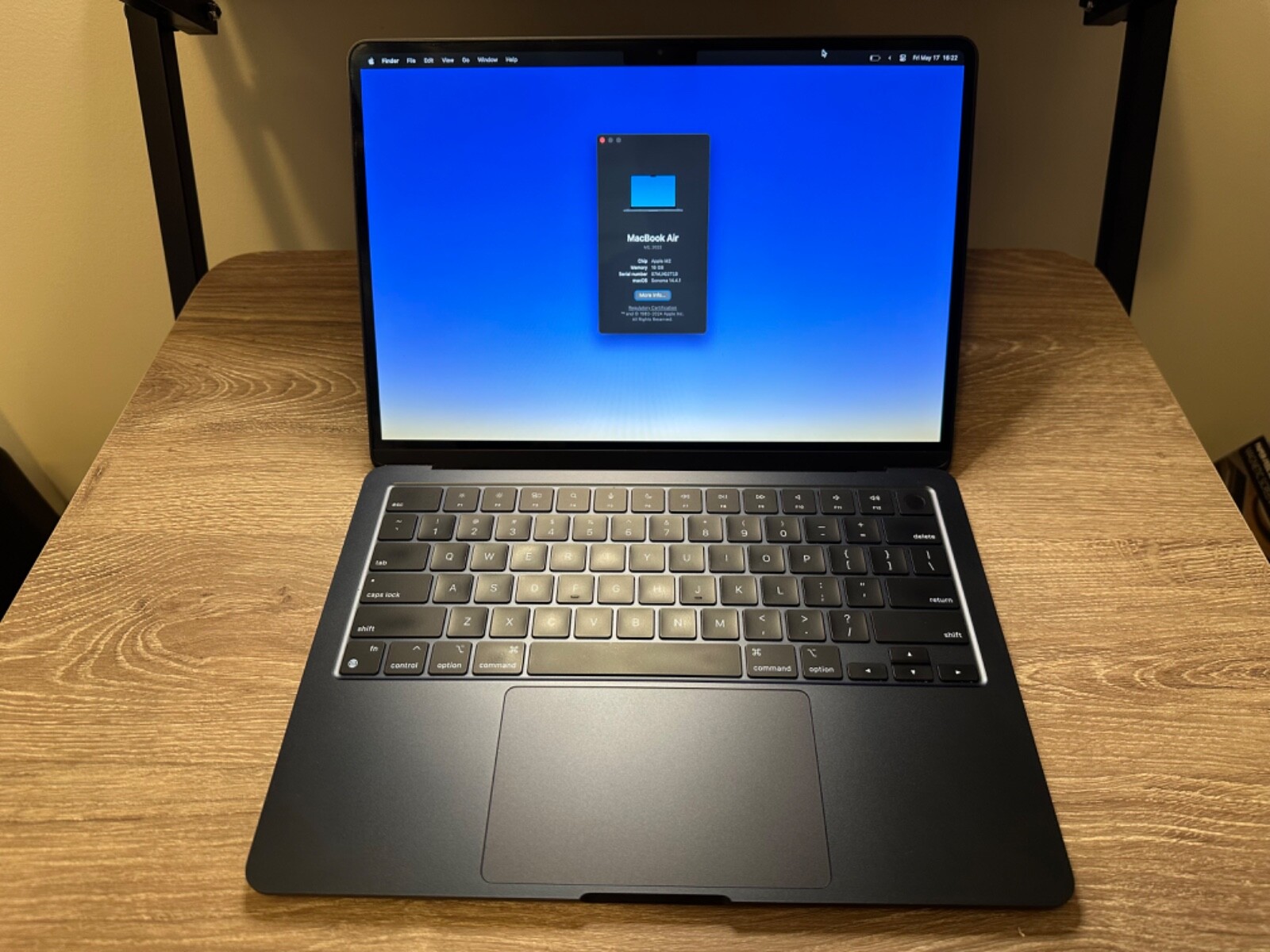 Apple M2 MacBook Air 13.6" 2022 (M2 Chip 512 SSD 16GB RAM) Midnight ...