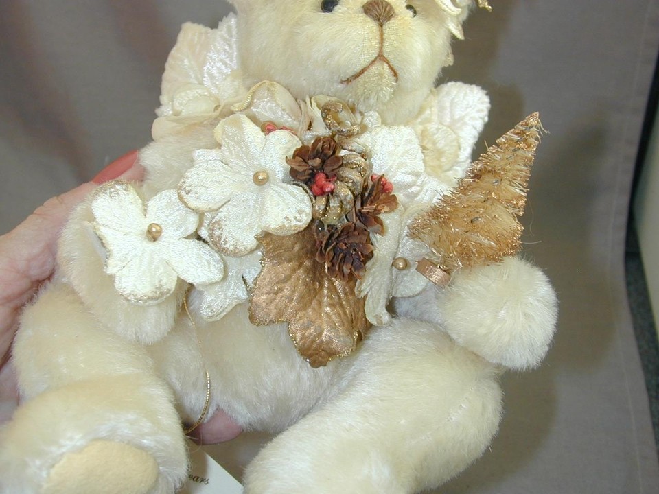 Mary Ann Wills OOAK Artisan Bear Wynter 1 of 1 Angel Jointed Mohair 10 ...