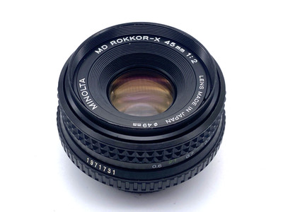 Minolta MD Rokkor-X 45mm f/2 Pancake Lens for Minolta MD; Fungus | eBay