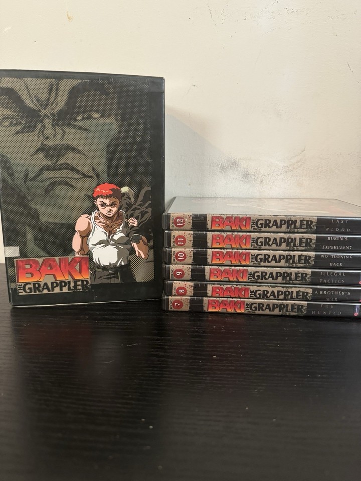 Baki the Grappler Vol 1-6 Box Set + Vol 7-12 Anime DVD Lot! | eBay