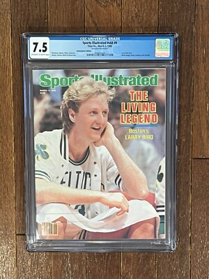 CGC 7.5 Sports Illustrated March 3, 1986 Larry Bird The Living Legend ...