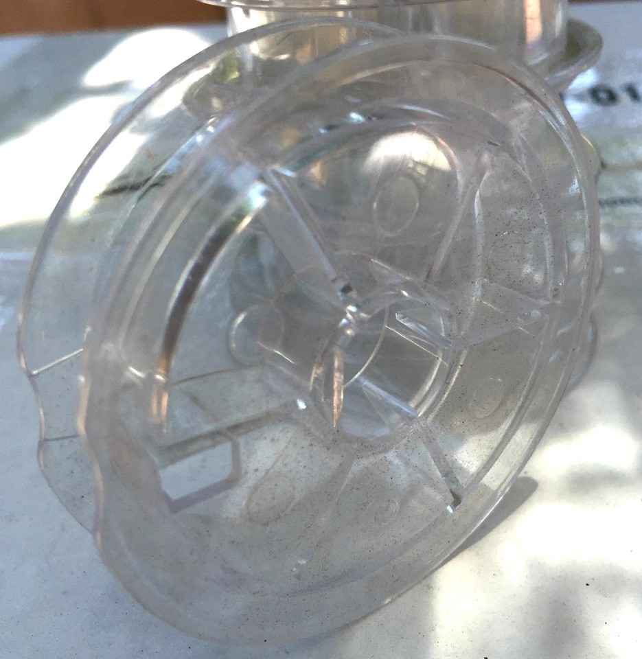 Brand new "15" Clear Plastic Spools for Wire, Fishing Line, ribbon ...