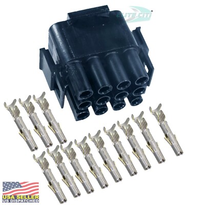 Molex MLX 12-PIN Plug 2.13mm Power Crimp Housing Latch Lock w/14-20 AWG ...