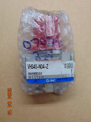 (1) SMC VHS40-N04-Z PNEUMATIC LOCK OUT VALVE - FREE SHIPPING | eBay