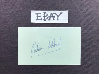 Autograph CALVIN LOCKHART Signed 3x5 Index Card TV Dynasty TWIN PEAKS ...