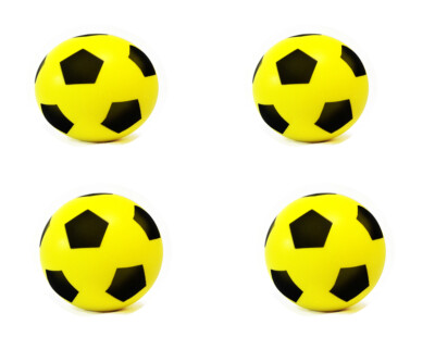 Pack of Four 17cm E-Deals Foam Sponge Football Ball Soft Indoor Outdoor ...