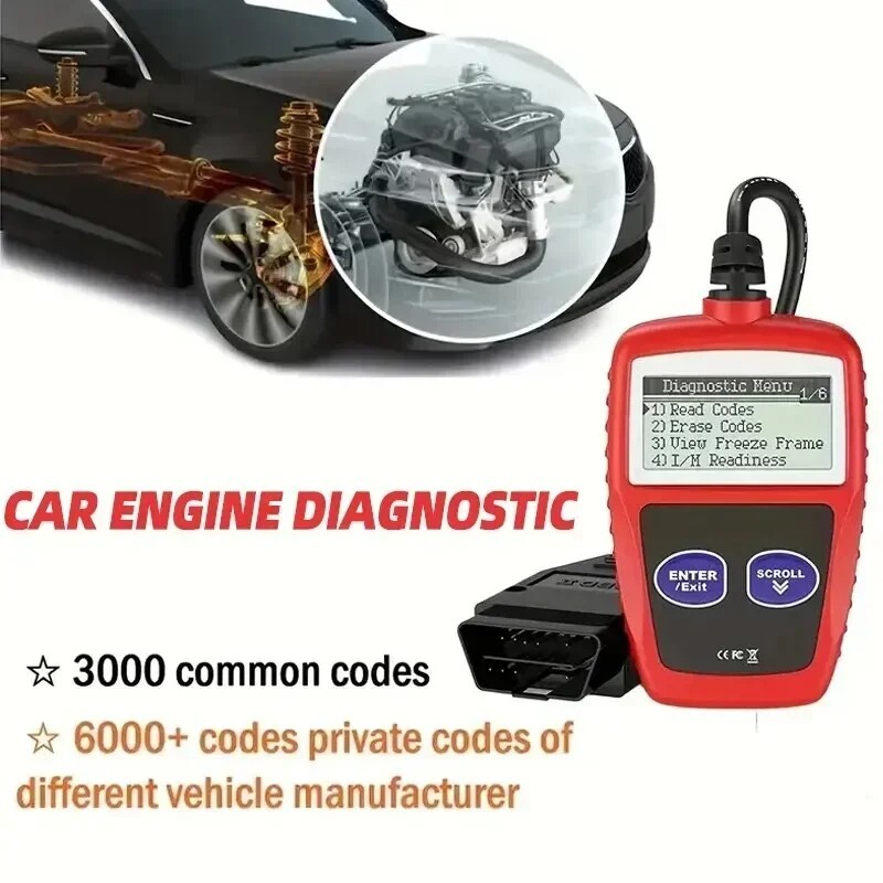 MS309 Automotive Code Reader OBD2 Scanner Diagnostic Tool Car Check ...