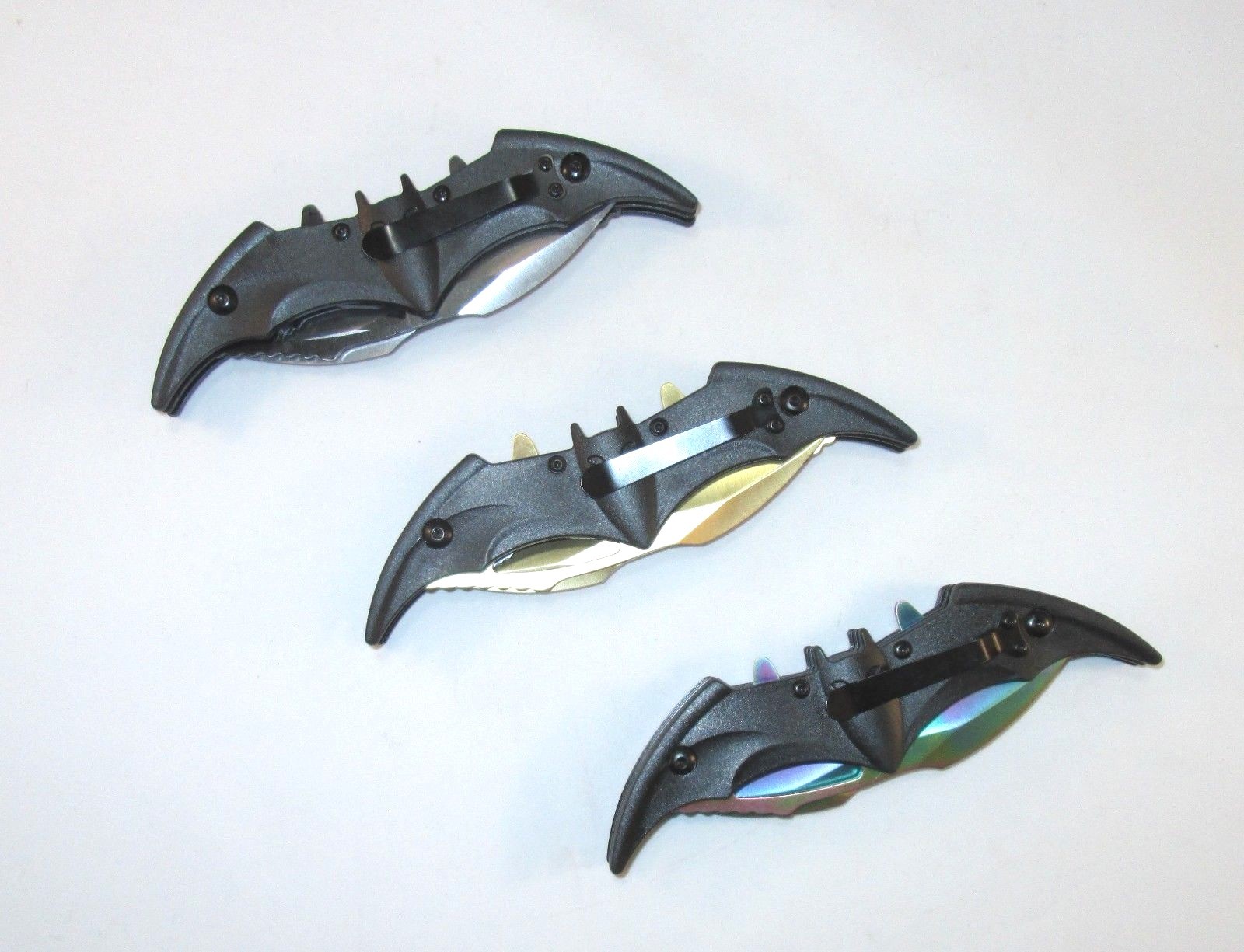 Batman Tactical Assisted Folding Double Blade Bat Knife Stainless 12 ...