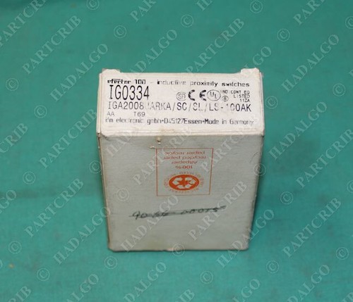 IFM, IG0334, IGA2008UARKA/SC/SL/LS-100AK, Efector Proximity Switch ...