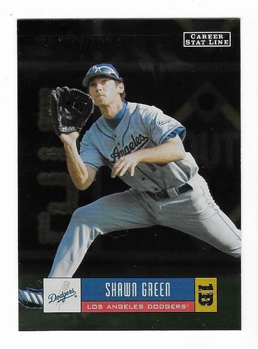 Shawn Green 2005 DONRUSS BASEBALL MLB CAREER STAT LINE CARD #225 ...