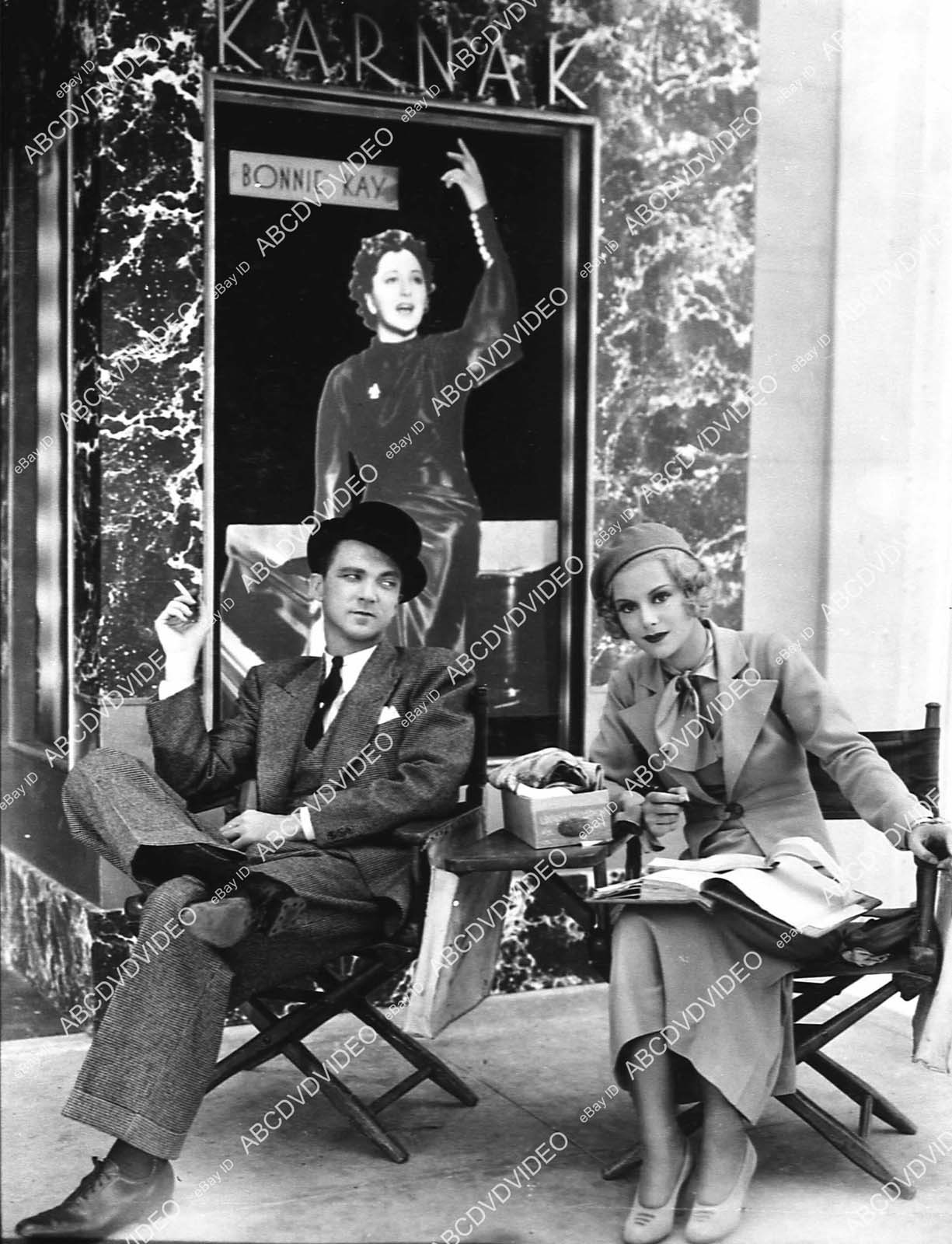 4023-36 candid Lee Tracy, Helen Mack on set film You Belong to Me 4023 ...