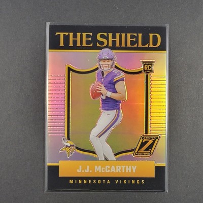 2024 Zenith Football The Shield J.J. McCarthy #10 Case Hit SSP Vikings ...