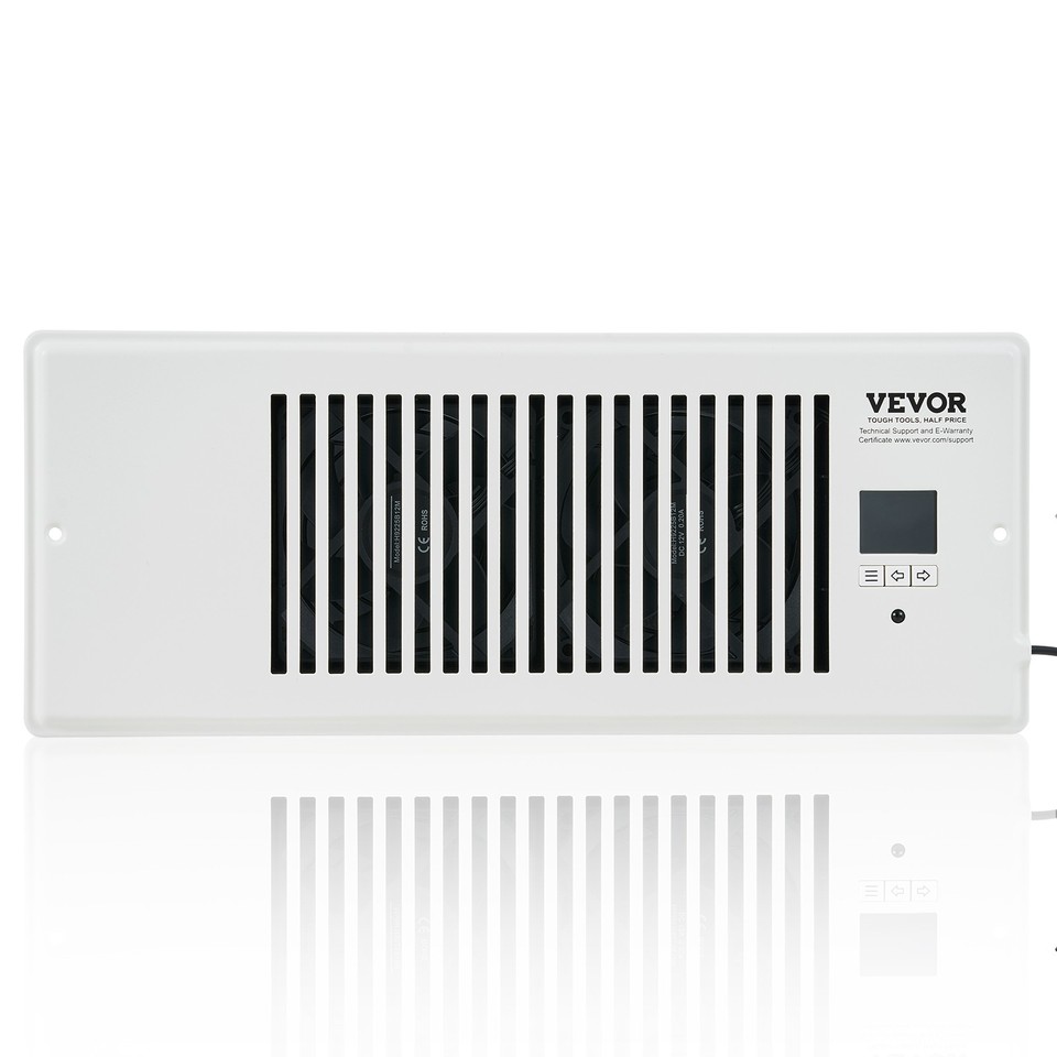 VEVOR Quiet Register Booster Fan Heating / Cooling 4 x 12” Registers ...
