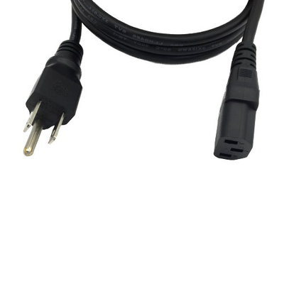 3 PRONG UNIVERSAL AC POWER CABLE CORD COMPUTER MONITOR PRINTER TV 5FT ...