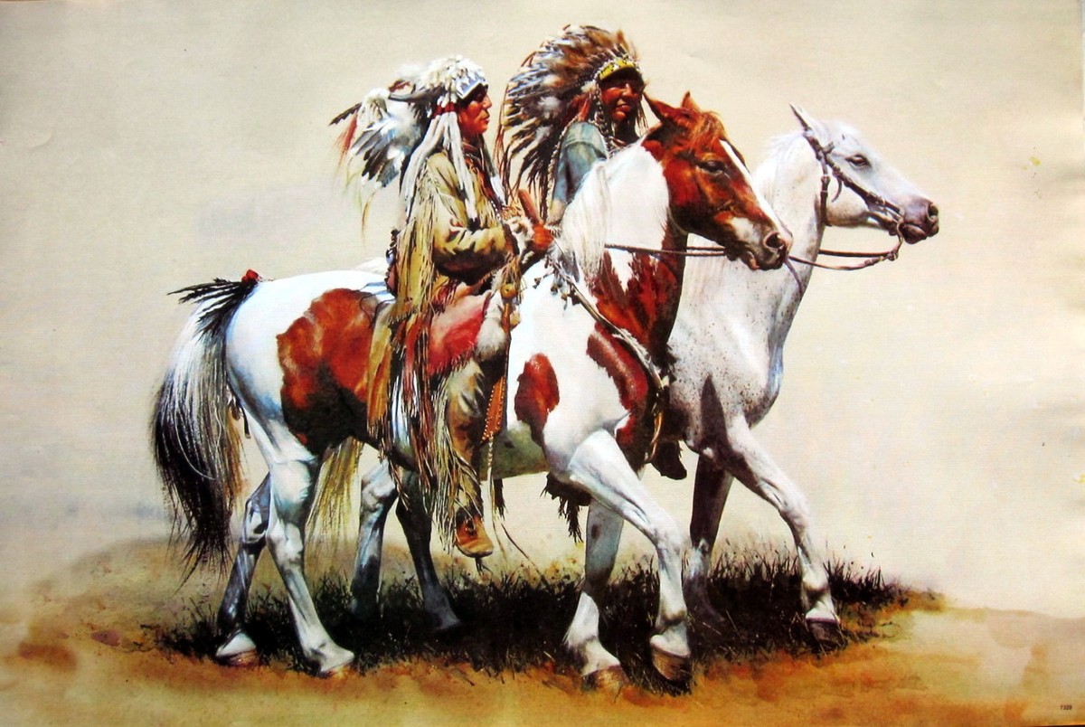 Indians Riding Horses